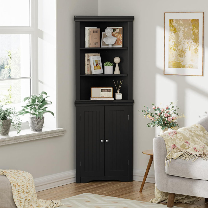 Large corner cabinet with doors store